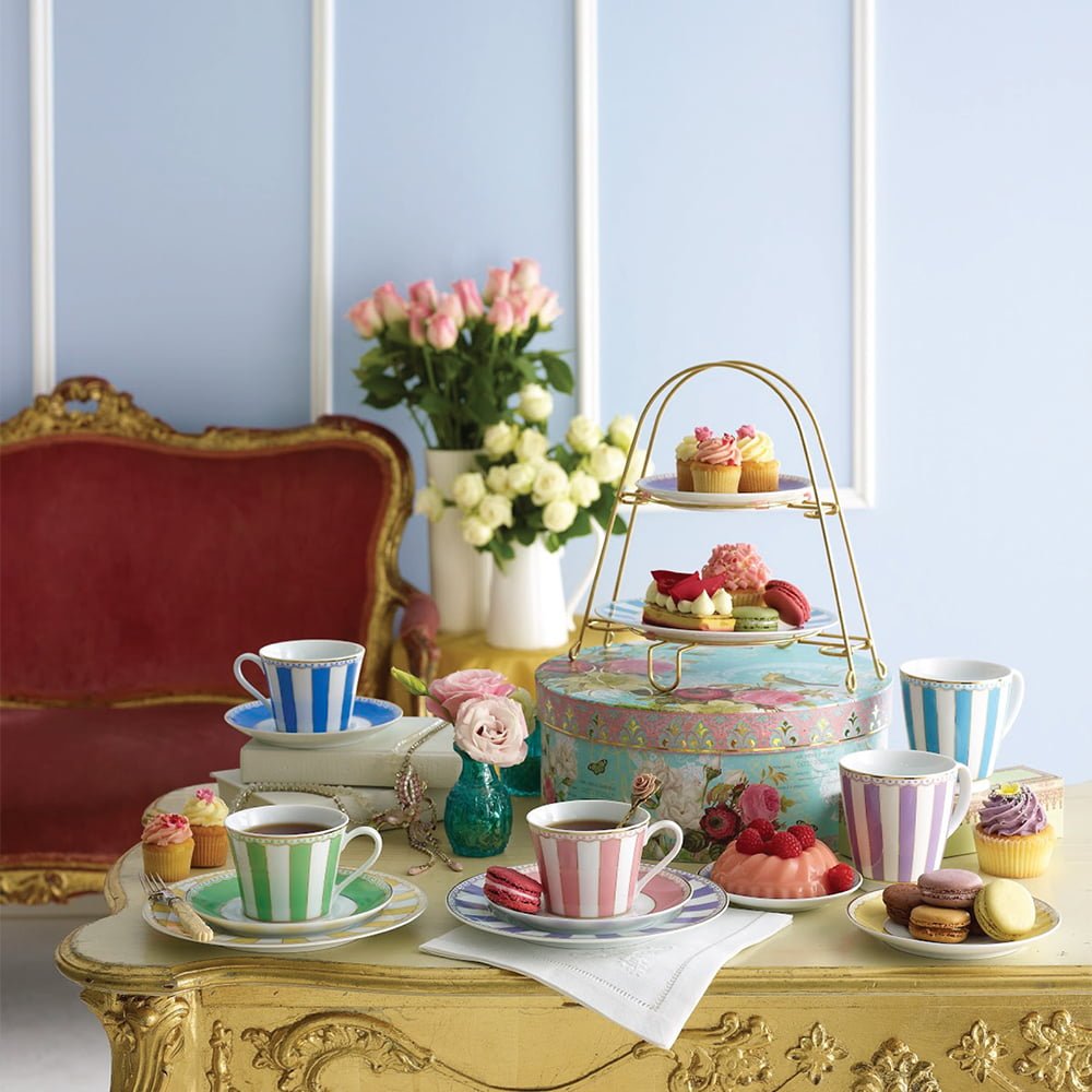 Noritake Carnivale Breakfast Set Pink W/Gift Box - Artelia