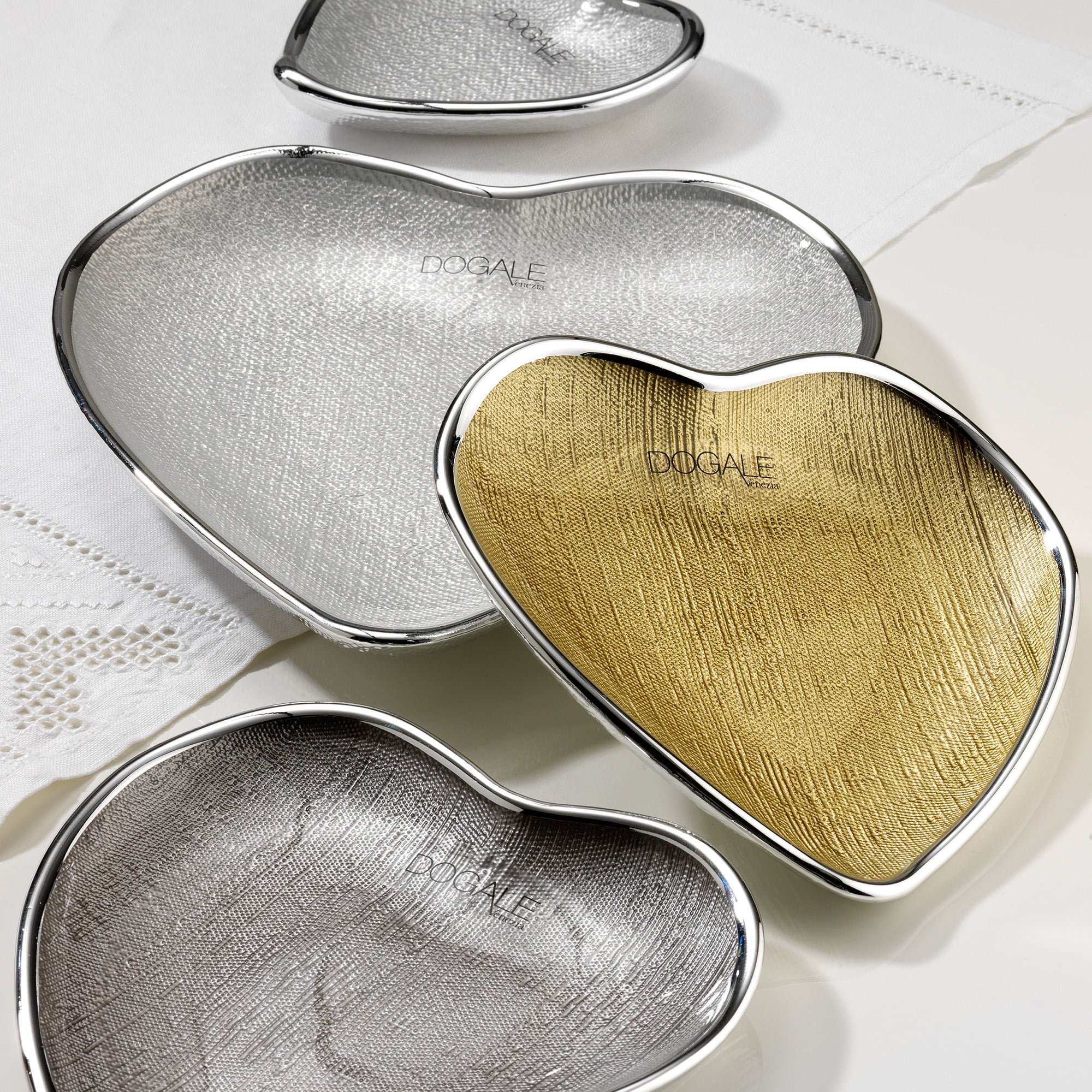 Dogale Trama Glitter Red Heart D19X19 - Artelia