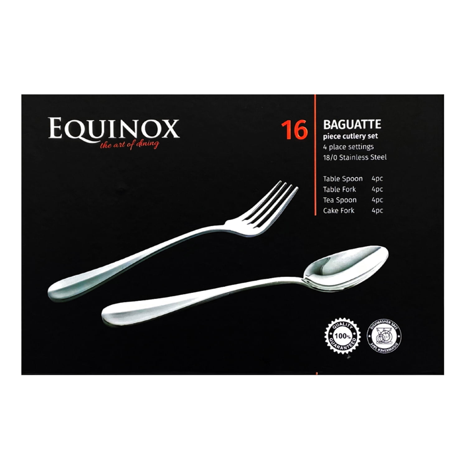 Equinox 16Pcs Cutlery Set - Baguatte - Artelia