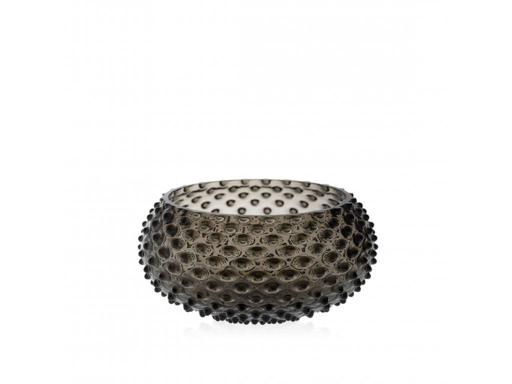 Klimchi Hobnail Bowl 23Cm (Black Smoke) - Artelia